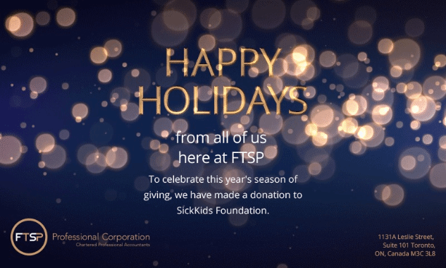Season's Greetings from FTSP